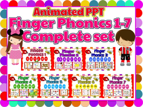 Phonics 1-7 Animated Powerpoint - BUNDLE of 155 slides | Teaching Resources