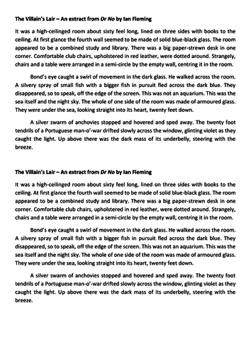 Y7 Creative Writing - Spy Fiction | Teaching Resources