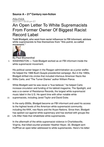 AQA English Language GCSE mock Paper 2 | Teaching Resources