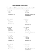 Linear programming problems - graphical solution (Decision maths ...