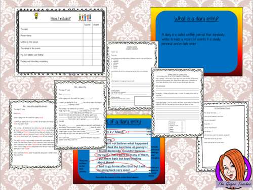 Diary Writing Complete Lesson – Gangsta Granny | Teaching Resources