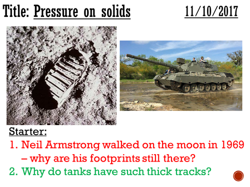 Pressure on solids - complete lesson (KS3) | Teaching Resources