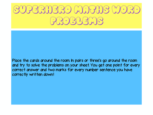 Maths Word Problems Carousel Activity | Teaching Resources