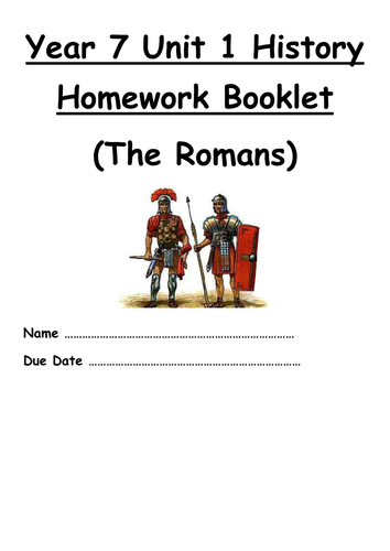 Year 7 Homework Booklet Roman Britain | Teaching Resources
