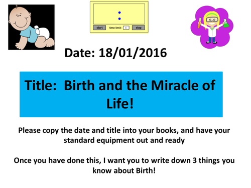 The Stages of Birth! A KS3 Science Lesson | Teaching Resources