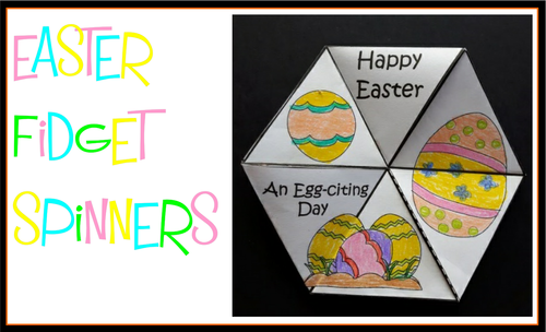 Easter Crafts - 3D Fidget Spinners | Teaching Resources
