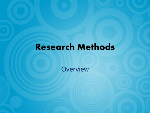VARIABLES Research methods | Teaching Resources