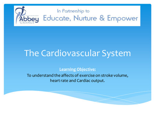 AQA AS/A-Level PE - 1.1 Cardiovascular System | Teaching Resources