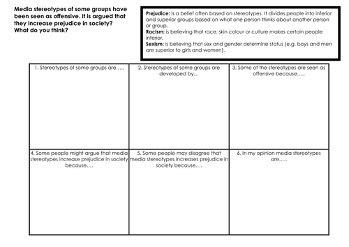 Media and Stereotypes | Teaching Resources