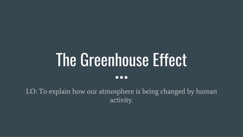 GCSE Geography - The Greenhouse Effect | Teaching Resources