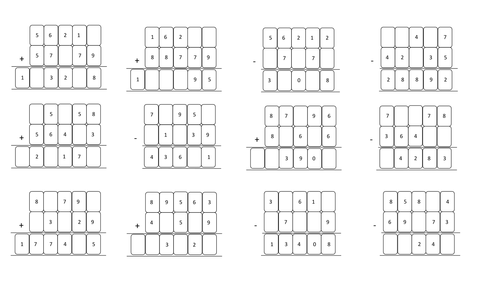 Missing numbers column addition and subtraction (Year 6) | Teaching ... Missing numbers column addition and subtraction (Year 6) | Teaching ...
