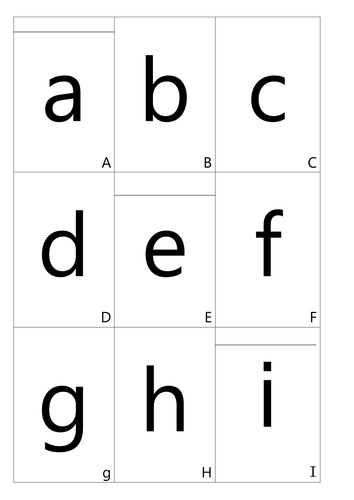 Multi-sensory approach (Alphabet cards) | Teaching Resources