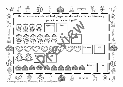 Year 1 Christmas Maths Activity Booklet | Teaching Resources