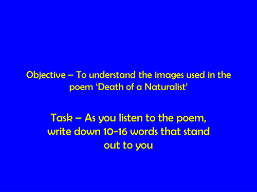Nature Poetry - Key Stage 3 - an introduction to 'the Romantics ...