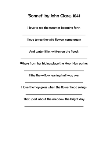 Nature Poetry - Key Stage 3 - an introduction to 'the Romantics ...