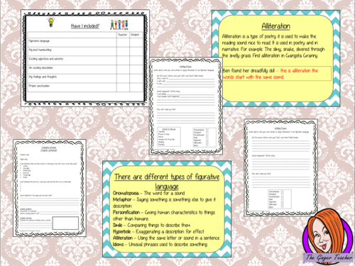 Using Figurative Language Complete Lesson – Gangsta Granny | Teaching ...