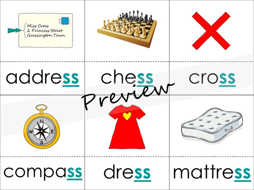 h, b, f, ff, l, ll, ss - Letters and Sounds - Phonics Phase 2, Set 5 ...