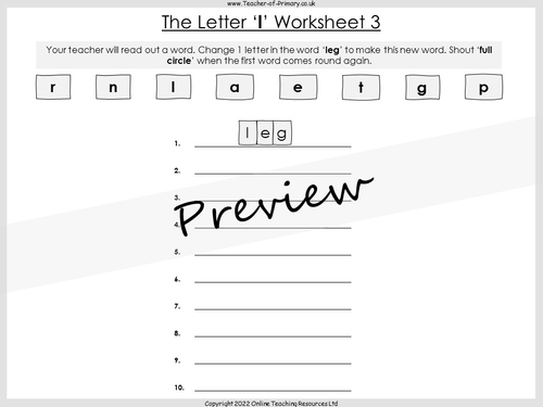 h, b, f, ff, l, ll, ss - Letters and Sounds - Phonics Phase 2, Set 5 ...