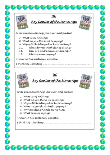 UG Boy genius of the Stone Age Guided Reading Resources | Teaching ...