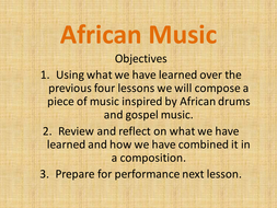 KS3 African Music SoW | Teaching Resources