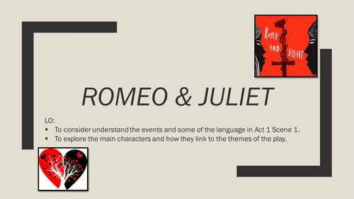 Romeo & Juliet Act 1 Scene 1 | Teaching Resources