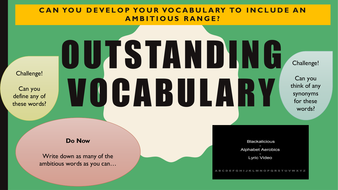 Ambitious Vocabulary | Teaching Resources
