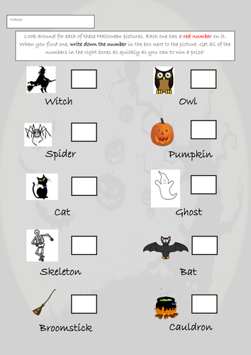 Halloween Hunt! Fun Halloween activity for KS1 | Teaching Resources