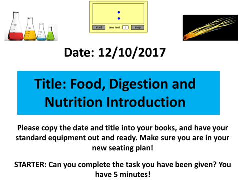 Food, Digestion and Nutrition! An engaging KS3/KS4 Lesson | Teaching ...