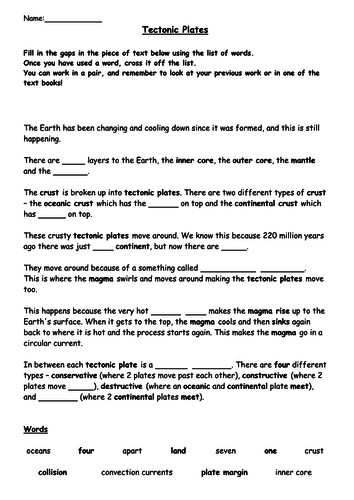 Full Scheme of Lessons for Plate tectonics | Teaching Resources