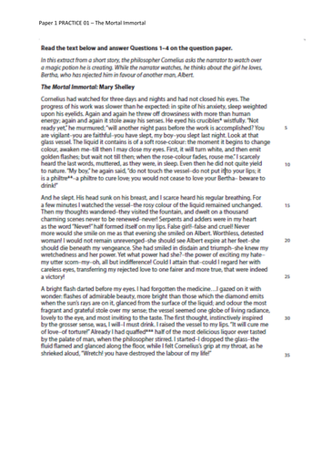 Edexcel (Pearson) English Language Paper 1 walkthrough 2017-2018 ... Edexcel (Pearson) English Language Paper 1 walkthrough 2017-2018 ...