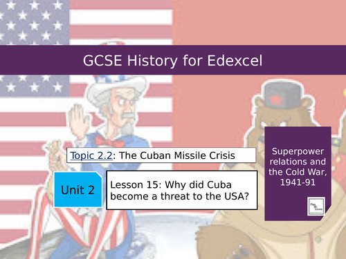 Edexcel GCSE Superpower Relations & Cold War L15: 'Why did Cuba become ...