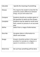 Command words in Science | Teaching Resources
