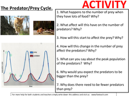 Worksheet / activity - Predator prey cycles (effects on the environment ...