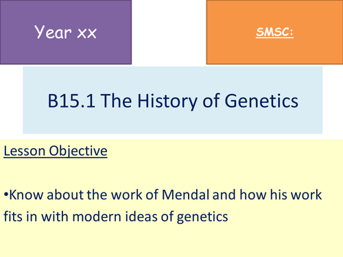 The History of Genetics - AQA GCSE (4.6.3) (B15.1) | Teaching Resources