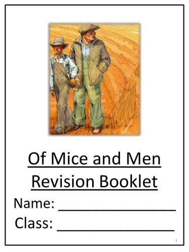 Of Mice and Men Revision Booklet | Teaching Resources