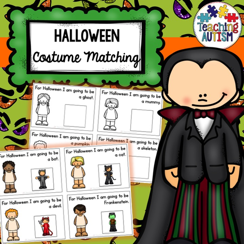 Halloween Costume Matching Cards | Teaching Resources