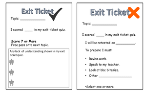 KS3 Cells Quiz Plenary/Exit Ticket Activity | Teaching Resources