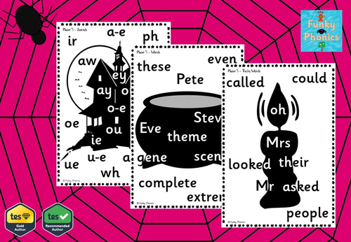 Phonics Phase 5- Halloween Phonic Sheets | Teaching Resources