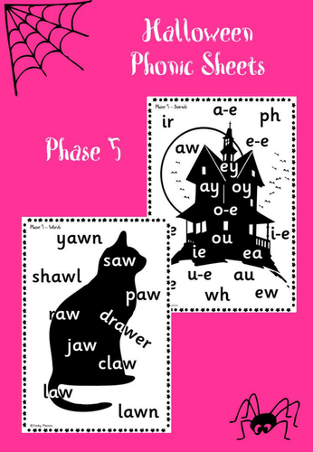 Phonics Phase 5- Halloween Phonic Sheets | Teaching Resources