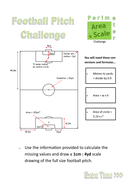 L2 Maths Area, Perimeter and Scale Football Pitch Challenge | Teaching ...
