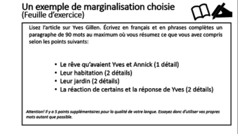 Quelle vie pour les marginalisés?- Qui sont les marginalisés? Year 2 A ...