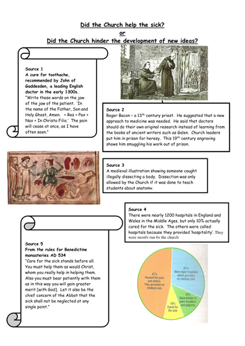Causes of disease in Medieval Times GCSE History Edexcel specification ...