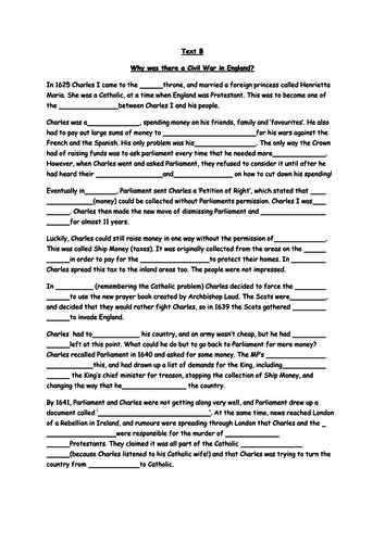 Causes of the English Civil War | Teaching Resources