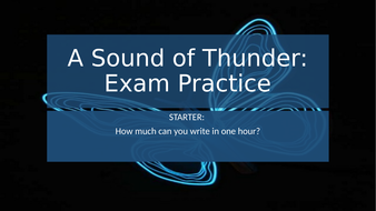 KS3: Exploring the theme of "Journeys" - A Sound of Thunder (Reading SoW) | Teaching Resources