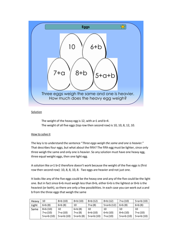 Junior Maths Puzzles #1 | Teaching Resources