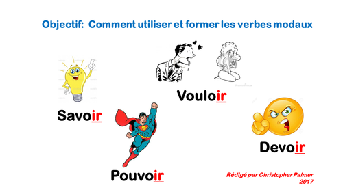 French: General lesson on modal verbs in the present tense (pouvoir ...