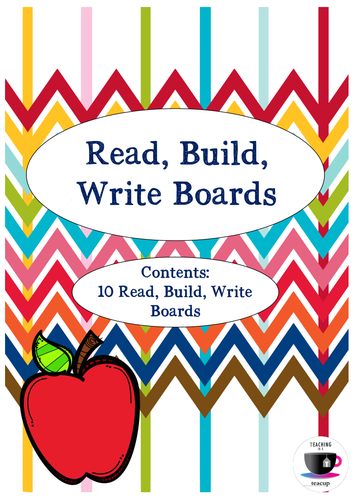Read, Build, Write Boards - Word Work | Teaching Resources