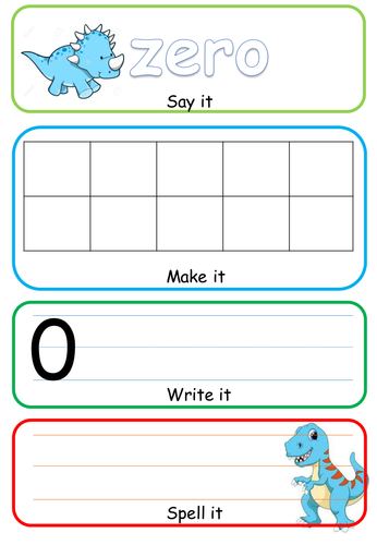 Dinosaur Number frames SEN intervention EYFS | Teaching Resources