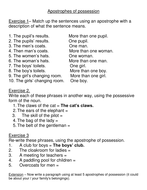 Apostrophes of Possession & Contraction Powerpoint Worksheets Bonfire ...