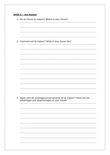 House and Home AQA GCSE Unit 5 | Teaching Resources